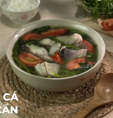 Công thức Canh cá rau cần - Luminova-Nấu ăn